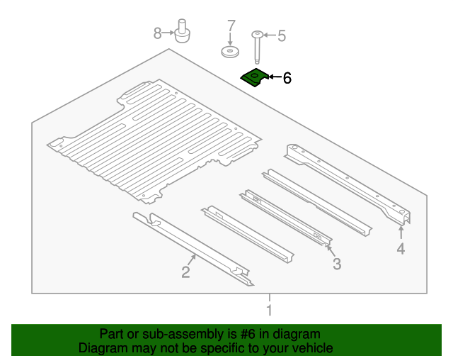 2017-2022 Ford Mount Bolt Retainer Nut W718478-S439 | OEM Parts Online