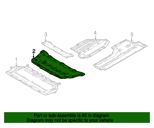 31-14-6-868-620 - Under-Body Shield - 2016-2018 BMW | Buy BMW Parts Now