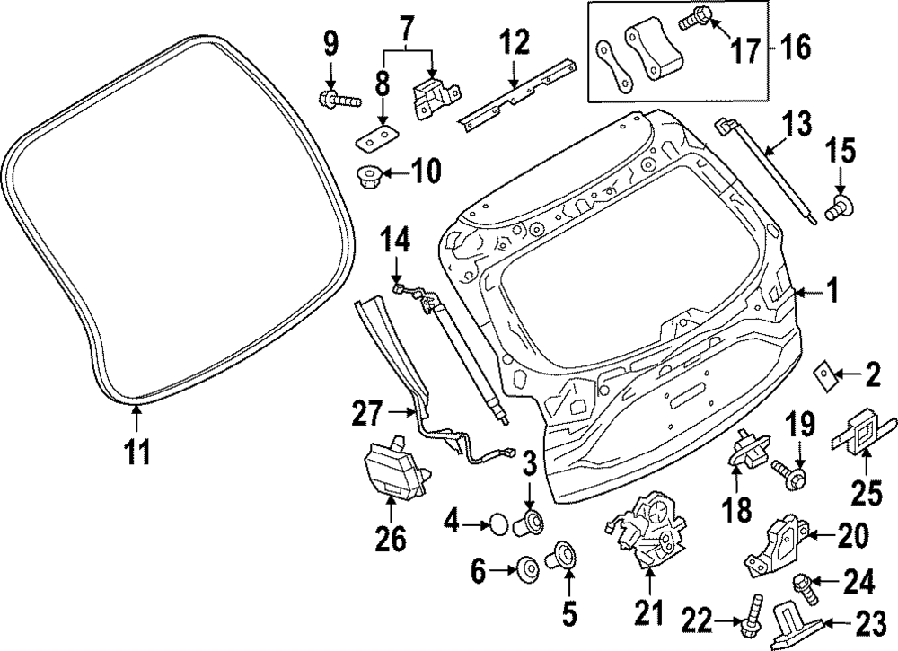 VA40-62-761 - 2023-2024 Mazda CX-50 - Weatherstrip | Mazda Part Direct