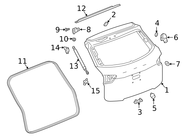Buy Genuine GM Auto Parts - Gate (Part # 84741540) | GM Parts Store