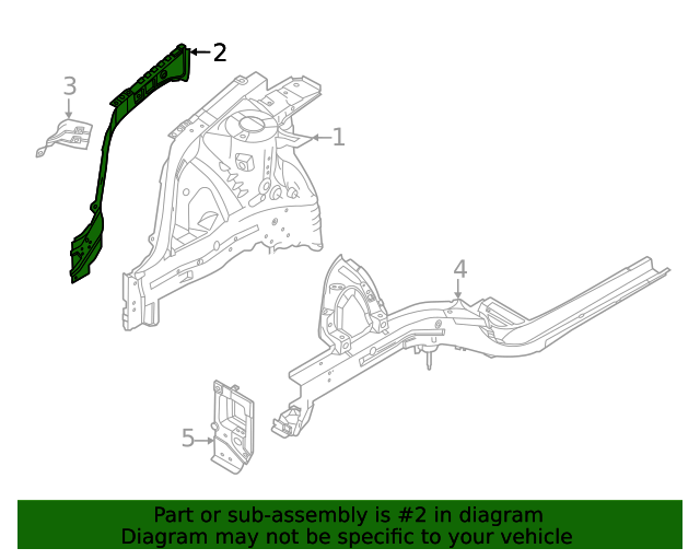 Genuine Apron Reinforced for 2021-2023 Hyundai Elantra | Part# 64573 ...