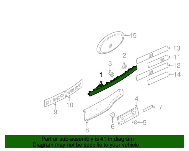 2017-2021 Land Rover Discovery Center Molding LR083124 | JaguarParts.com