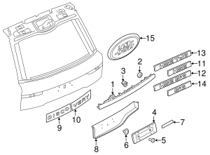 2017-2021 Land Rover Discovery Center Molding LR083124 | JaguarParts.com