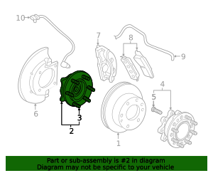 2000-2009 GM Hub & Bearing 19419365 | GM Parts Center