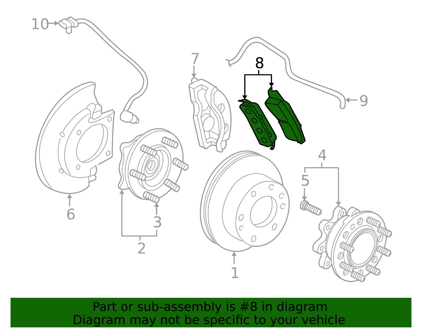 2021-2025 GM Brake Pads 86573500 GM | GMPartsDirect.com