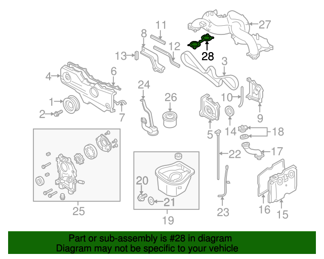 2002-2021 Subaru Manifold Gasket 14035AA421 | Subaru Parts Store
