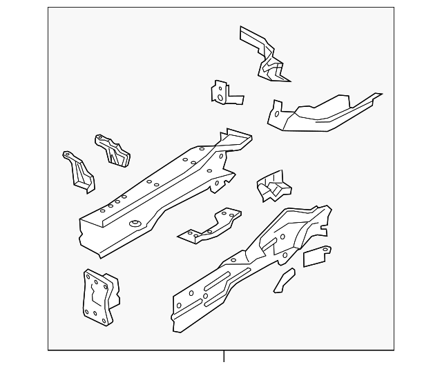 5QF-802-035-C - Rail Assembly 2019-2021 Audi Q3 | Audi OEM Parts