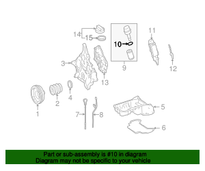 025-997-65-48 - Engine Oil Filter Gasket 2000-2015 Mercedes-Benz ...
