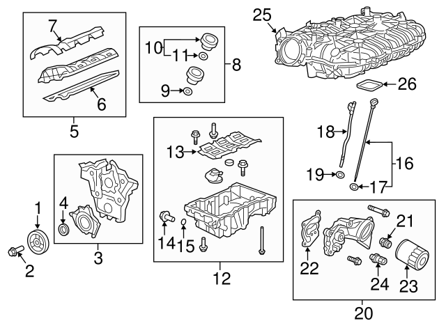 Engine Oil Filter Adapter - GM (12687814) | GMPartsDirect.com