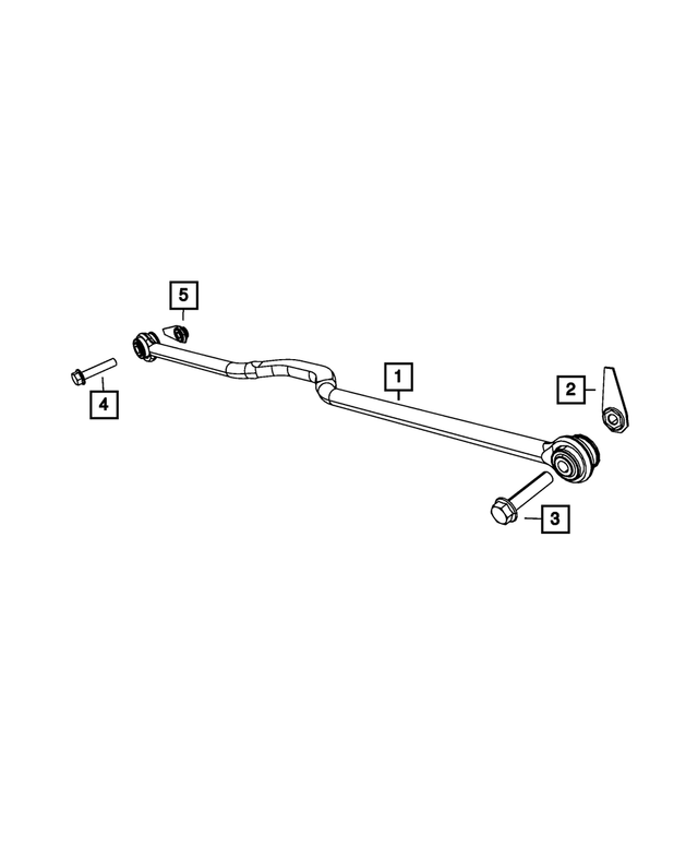 MOPAR GENUINE REAR BAR - 52060024AE - 52060024AE | Mopar Online Parts
