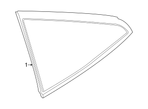 2008-2015 Nissan Quarter Glass 83300-JM00A | Temecula Nissan Parts