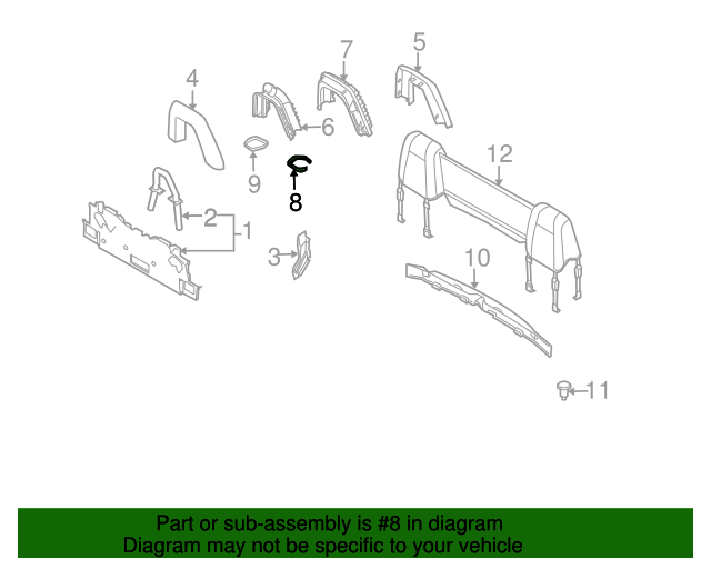 Genuine BMW 51-43-7-056-393 | Ring - Exterior, Left (Driver's side ...