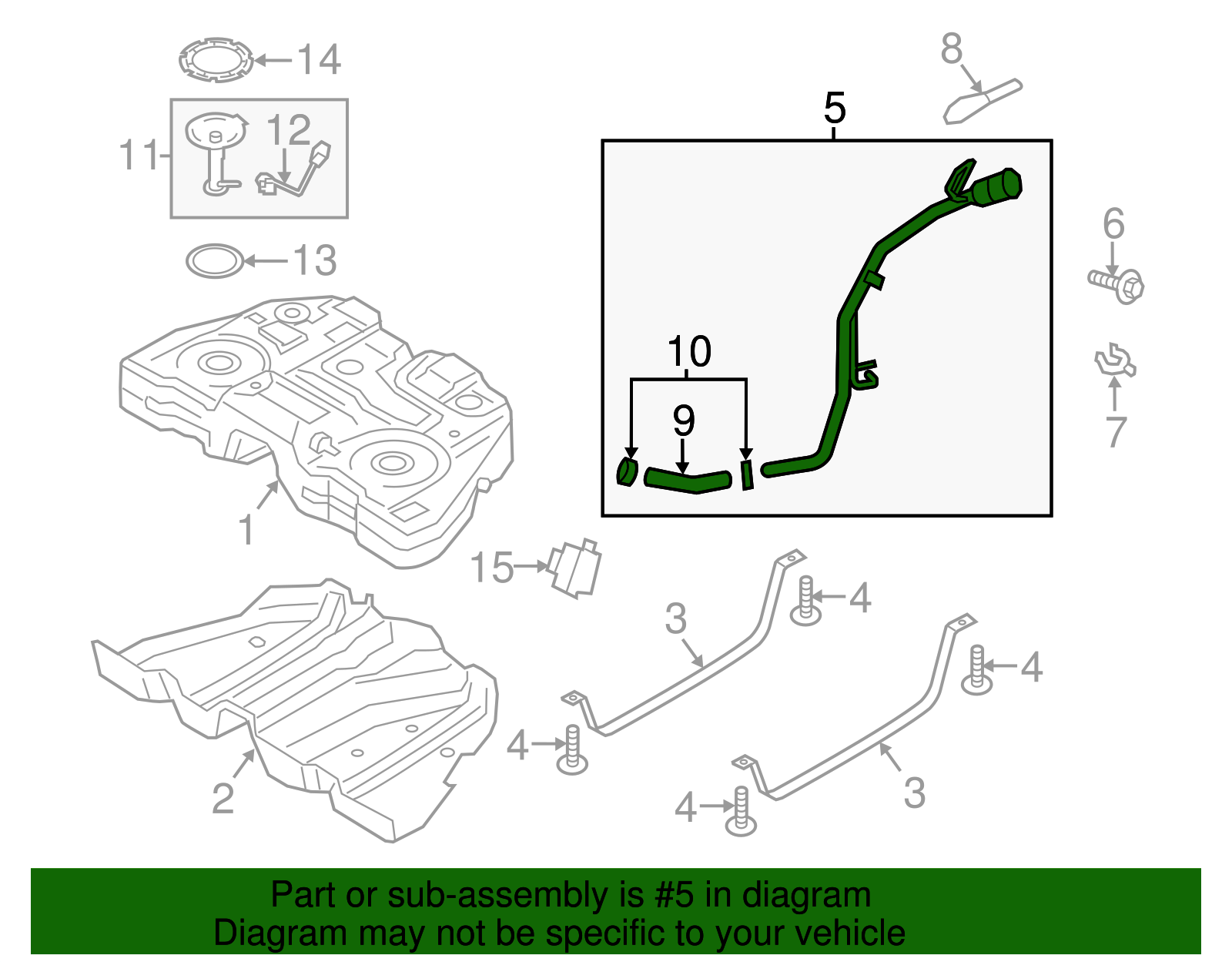 OEM Ford Filler Pipe For 2013-2020 Ford - Part No. HG9Z-9034-A | Karl Kustoms OEM Parts