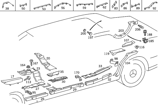 001-988-47-42 - Closure 1978-1999 Mercedes-Benz | Mercedes-Benz USA Parts