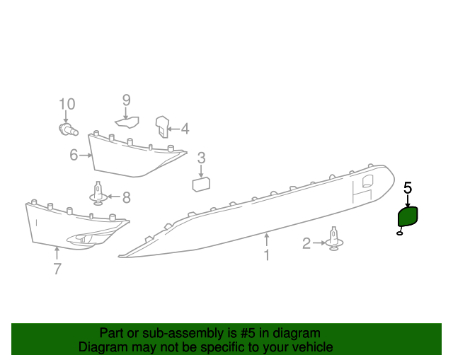 52169-47020 - Tow Eye Cap 2016-2020 Toyota | Ourisman Toyota Parts
