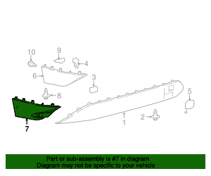 Toyota Bumper Corner Cover 52565-47901 | Auto Parts
