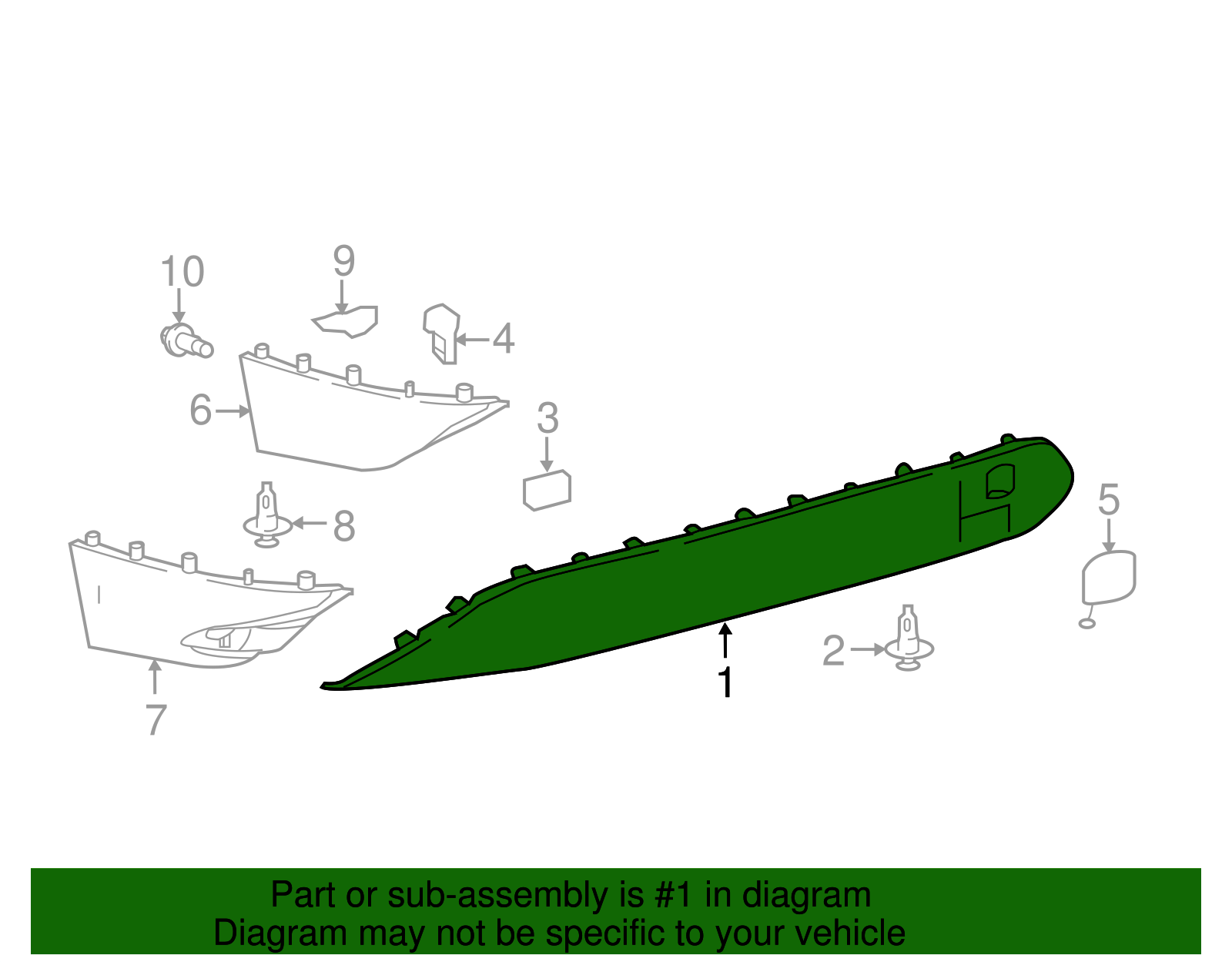 2016-2018 Toyota Prius Lower Cover 52453-47010 | Toyota Parts Center