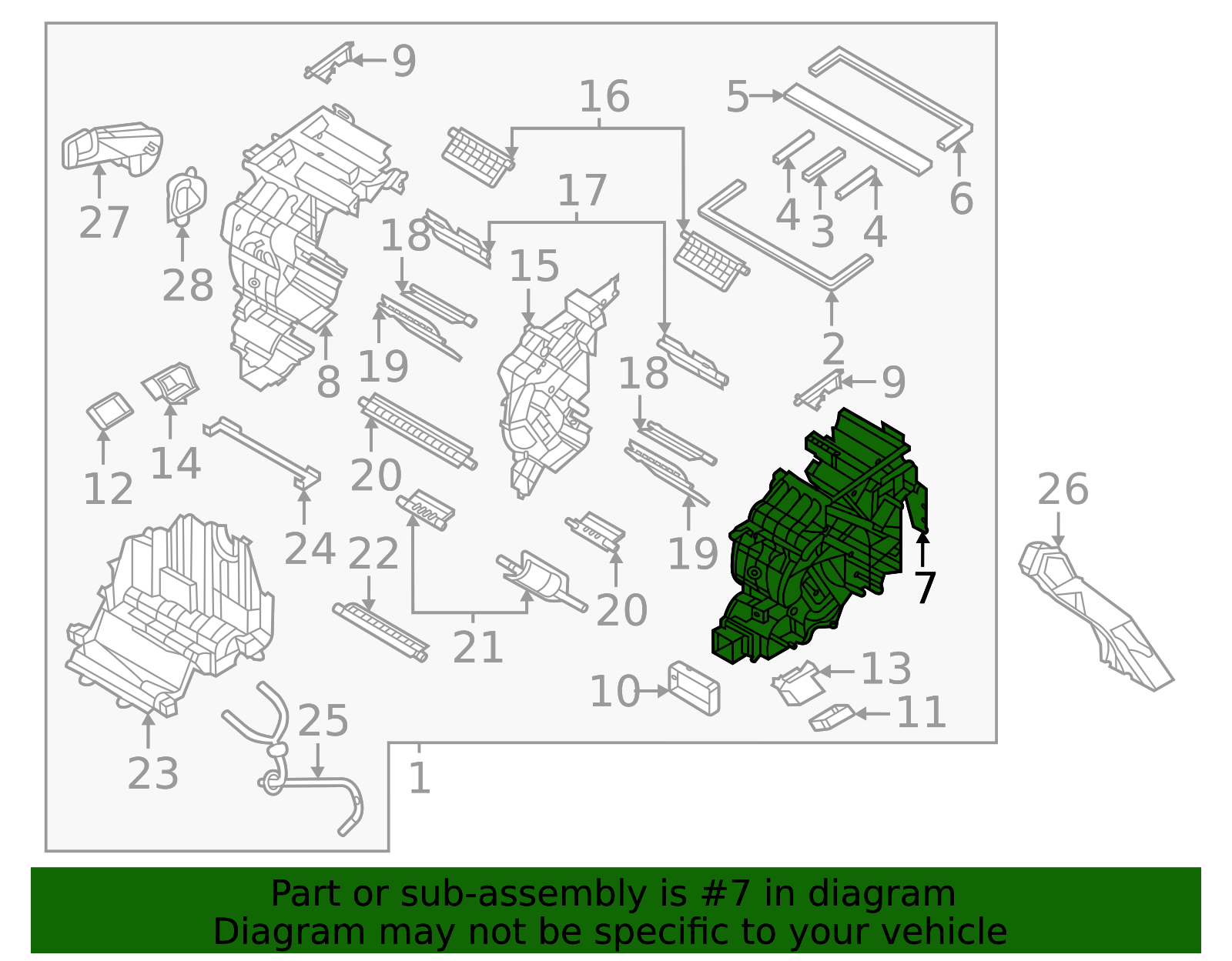 Hyundai - 97135-AR000 - Heater Case - 2022-2025 Genesis GV70 | OEM ...