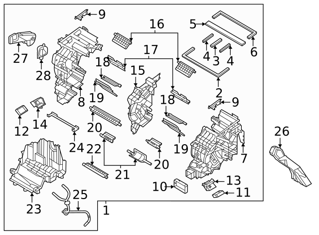 97135-AR000 - Case Heater Right-hand 2022-2023 Genesis GV70 ...
