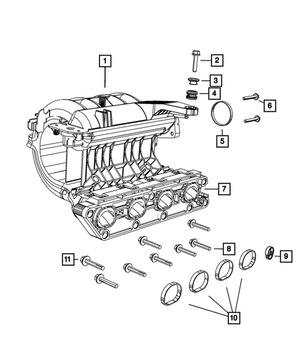 2012-2017 Fiat 500 Intake Manifold Seal 4892885AA | Mopar eStore