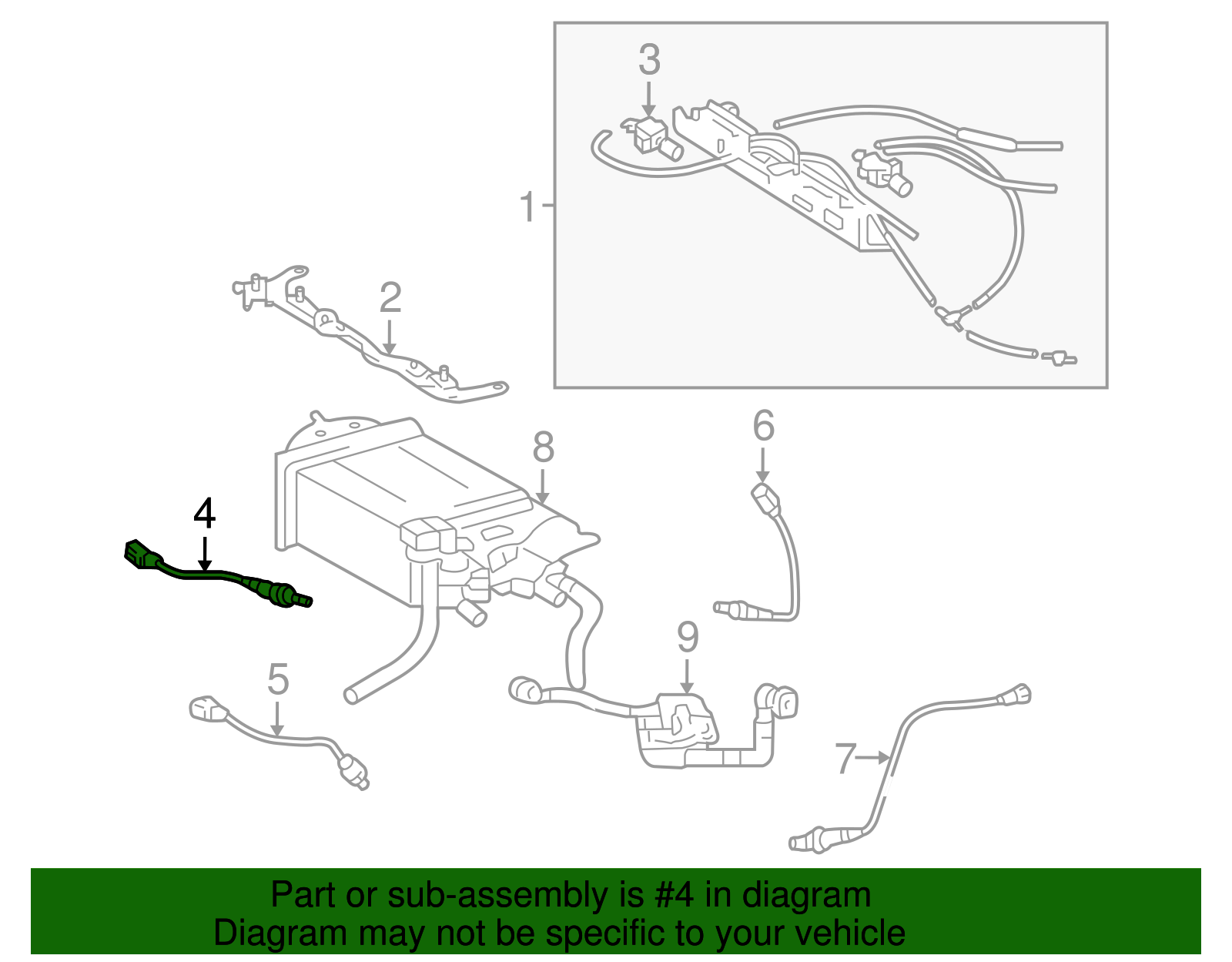 2002-2003 Lexus ES300 Oxygen Sensor 8946506060 | Retail Performance ...