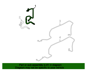 2009-2016 Audi Pressure Line 8K0-317-826-AJ | OEM Parts Online