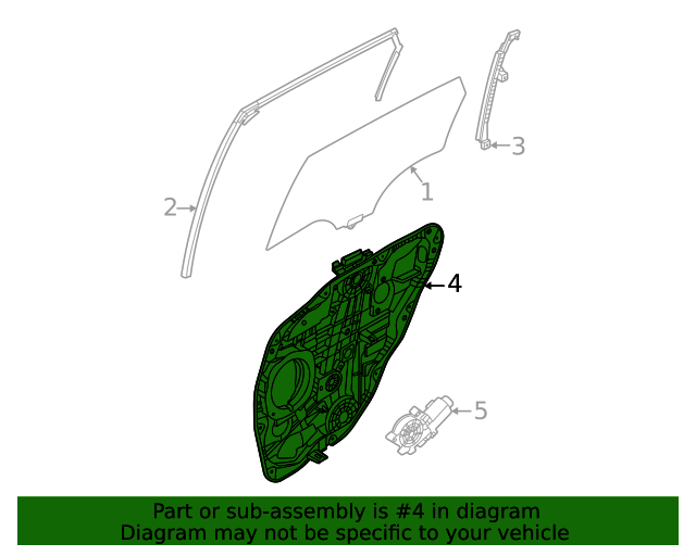 83481-Q5000 - Regulator Module 2021-2023 Kia Seltos | Kia.Parts Store
