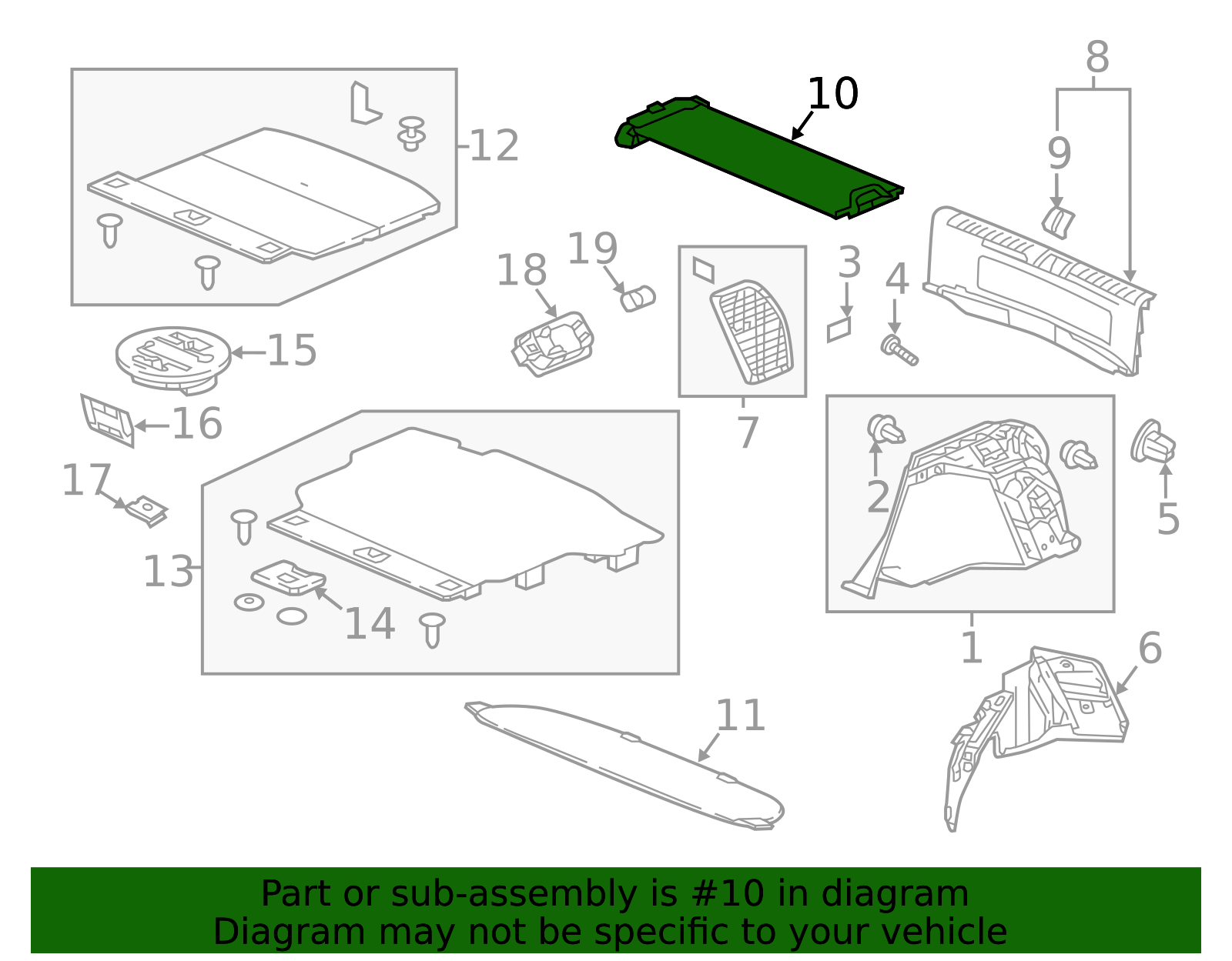 84400-TGG-A01ZA - Cover Assembly Tonneau *NH900L* (Deep Black) - 2017 ...