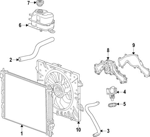 Radiator & Components for 2020 Chevrolet Blazer | TascaParts.com
