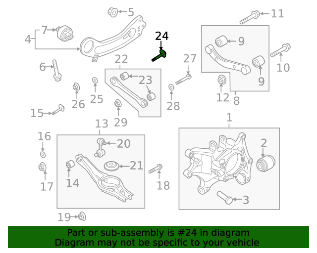 55260-3M000 - Lateral Arm Adjust Bolt 2011-2023 Kia | Kia.Parts Store