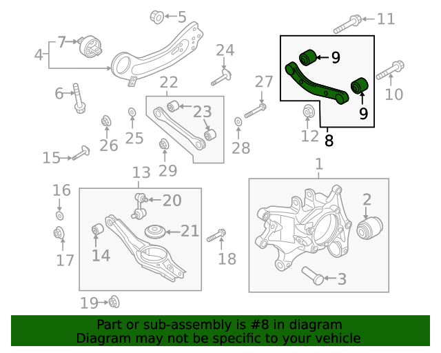 55120-P2000 - Upper Control Arm 2021-2024 Kia Sorento | Kia.Parts Store