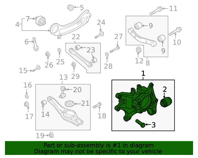 52711-R5500 - Suspension Knuckle 2021-2022 Kia Sorento | Kia.Parts Store