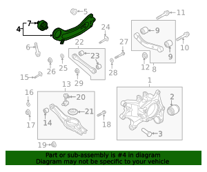 55271-P2500 - Trailing Arm 2024-2025 Kia Sorento | Kia.Parts Store