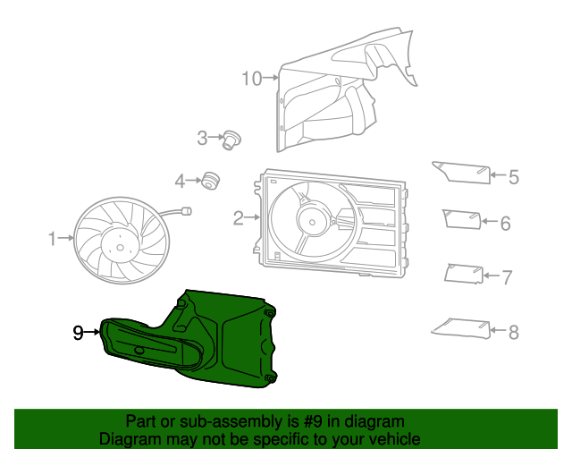 997-575-322-01 - Radiator Support Air Duct 2007-2013 Porsche 911 ...