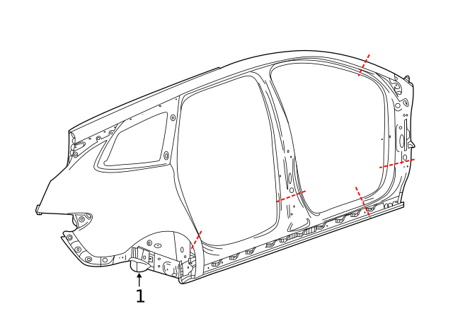 2018-2024 Buick Enclave Body Passenger Side Outer Panel 84689016 GM ...