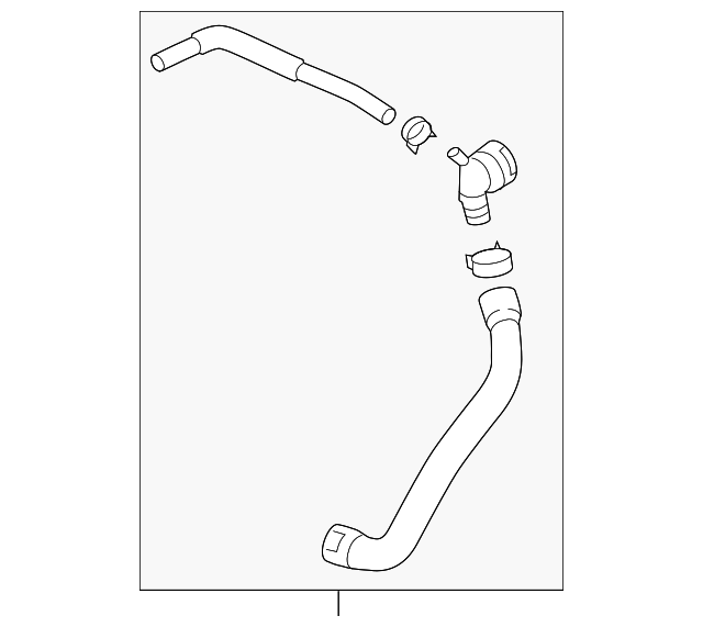 2019-2020 Volkswagen Arteon Hose Assembly 3Q0-122-157-F | QuirkParts