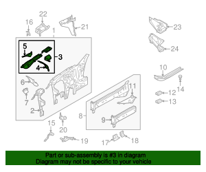 41117135729 - 2004-2010 BMW Upper Rail (41-11-7-135-729) | BMW of South ...