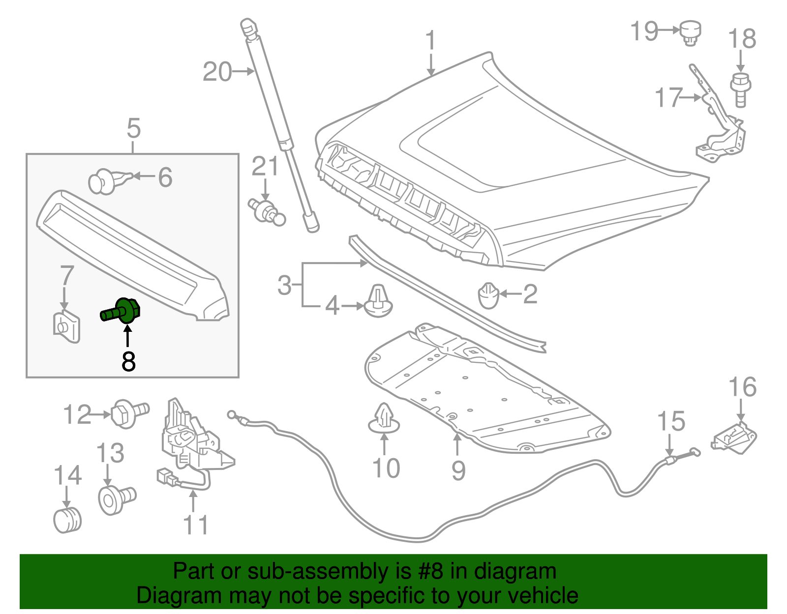 2007-2025 Toyota Washer Fluid Reservoir Filler Pipe Bolt 90119-A0156 ...