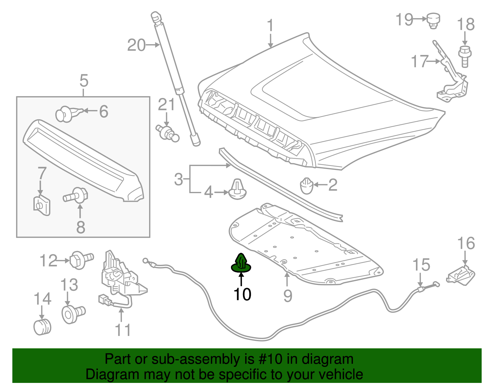 90467-A0003 - Insulator Clip 1993-2025 Toyota | Midlands Toyota Parts