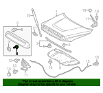 2007-2024 Toyota Washer Fluid Reservoir Filler Pipe Bolt 90119-A0156 ...