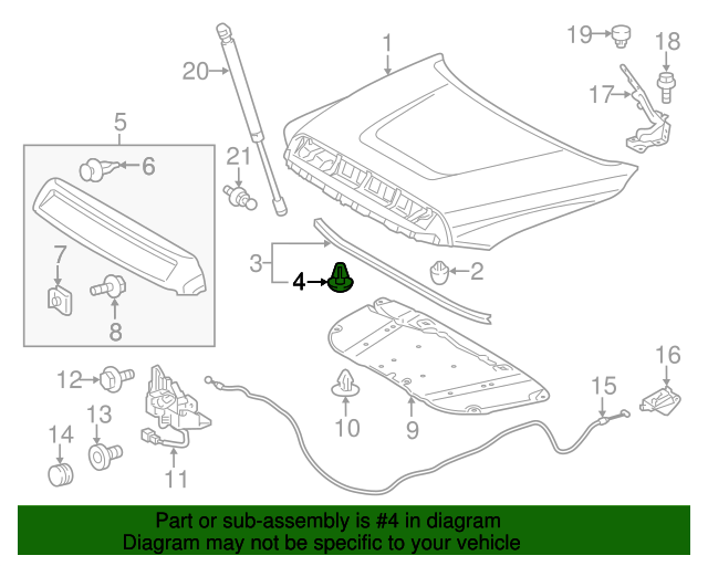 90467-08011-83 - Front Seal Clip 2001-2022 Toyota | Longo Toyota Parts