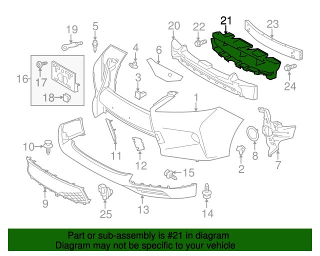 53872-0E010 - Air Duct 2013-2015 Lexus | Lexus Parts Outlet