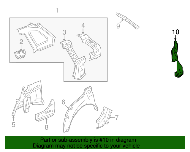25892783 GM Lower Side Panel | GM Parts Store