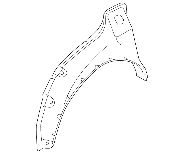2008-2015 GM Rear Driver Side Wheelhouse Outer Panel 22952712 ...