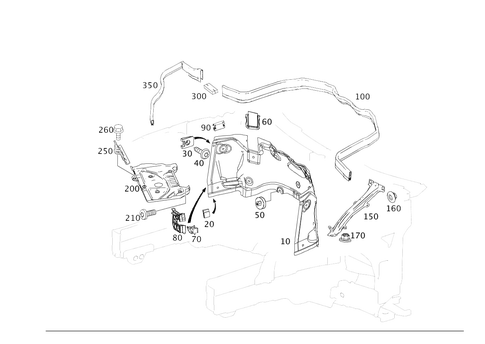 Engine Compartment Partition Panel, Wheelhouse Attachment Parts for ...