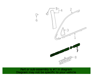 84359118 - Front Side Door Weight Class Name Plate 2020-2023 Chevrolet ...
