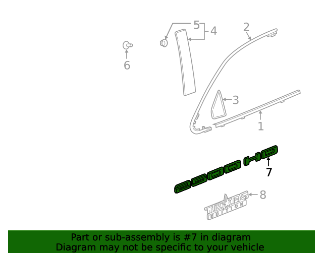 84359118 - Front Side Door Weight Class Name Plate 2020-2023 Chevrolet ...