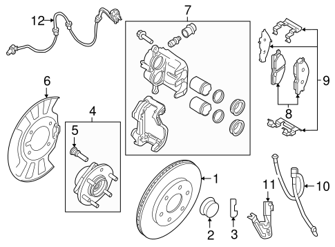Front Brakes for 2017 Nissan Armada | Nissan Parts Store