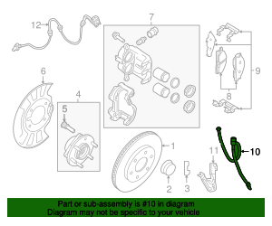 2018-2024 Nissan Armada Brake Hose 46211-1LA0B | OEM Parts Online