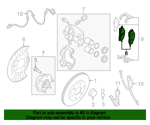 2020-2023 Nissan Pad Kit - Disc Brake D1060-9FV0A | QuirkParts